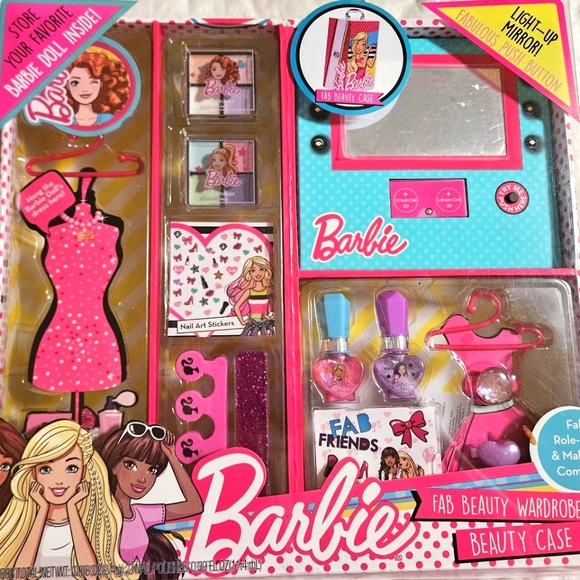 Barbie | Toys | Barbie Fab Beauty Wardrobe Beauty Case | Poshmark